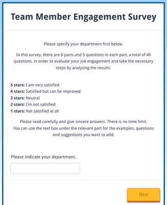Team Member Engagement Survey Form Template | Jotform