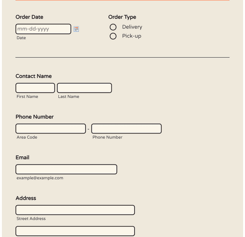 Team Uniform Order Form Template | Jotform