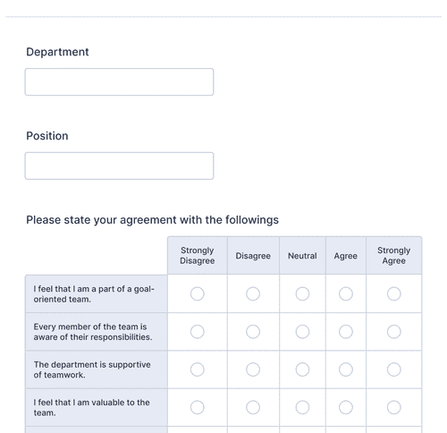 Teamwork Survey Form Template | Jotform