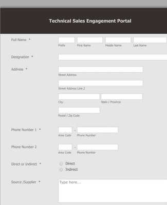 Tech Sales Portal Form Template | Jotform