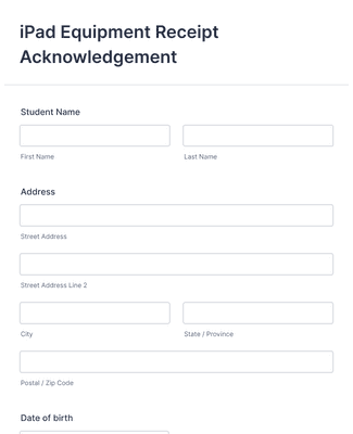 Technological Equipment Acknowledgement Form Template | Jotform
