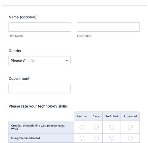 Technology Survey Form Template | Jotform