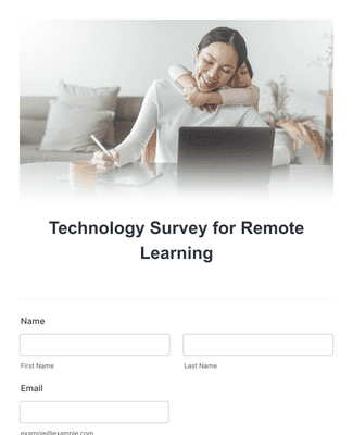 Technology Survey for Remote Learning Form Template | Jotform