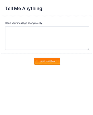 Tell Me Anything Form Template | Jotform