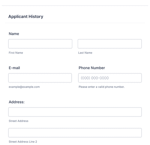 Tenant Application Form Template | Jotform