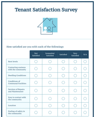 Tenant Satisfaction Survey Form Template | Jotform