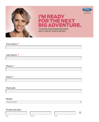 Test Drive Request Form Template | Jotform