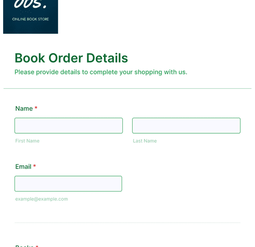Textbook Order Form Template | Jotform