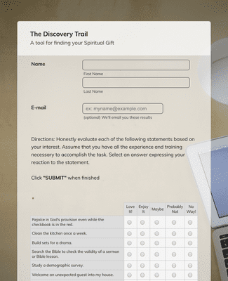 The Discovery Trail Form Template | Jotform