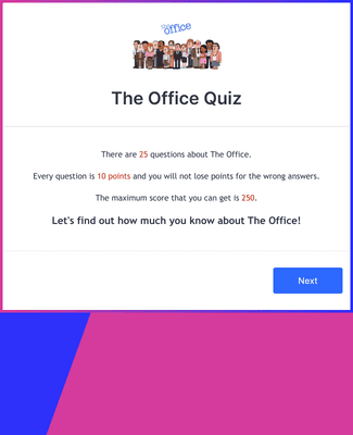 The Office Quiz Form Template | Jotform