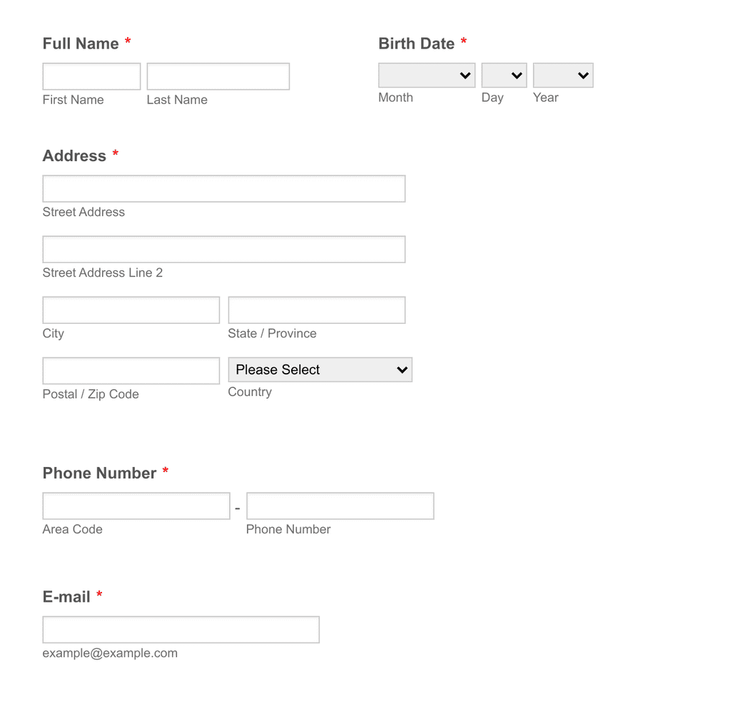 Thrive Sport and Fitness Solutions Client Assessment Form Template ...