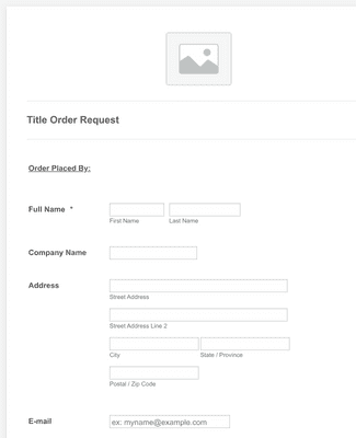 Title Request Form Template | JotForm