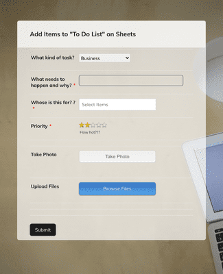 To Do List Form Template | Jotform