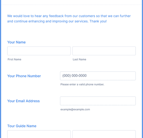 Meeting Feedback Form Template | Jotform