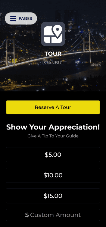 Tour Guide Tip App Template | Jotform