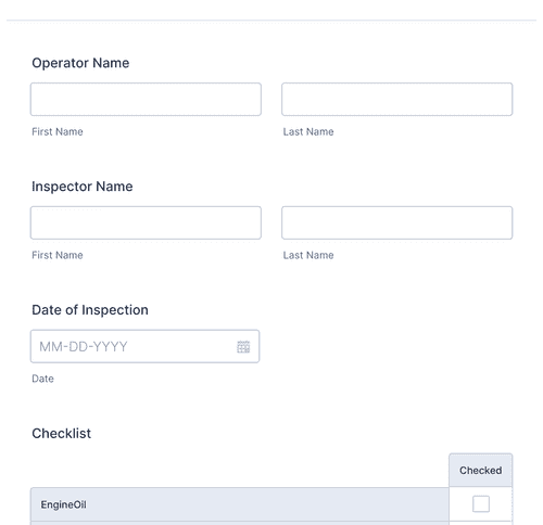 Tractor Inspection Form Template | Jotform