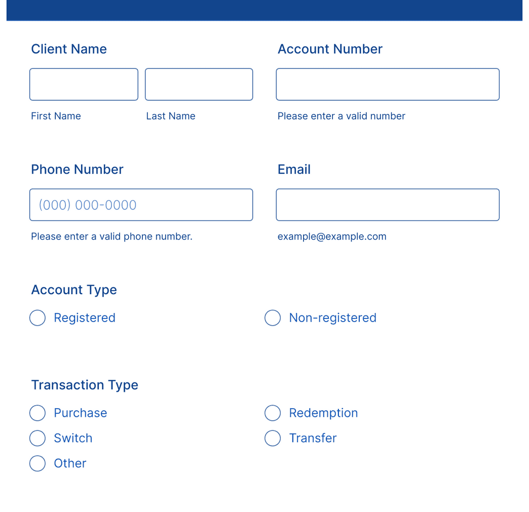 Trade Request Form Template | Jotform