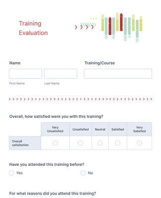 Training Evaluation Form Template | Jotform