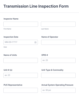 Transmission Line Inspection Form Template | Jotform