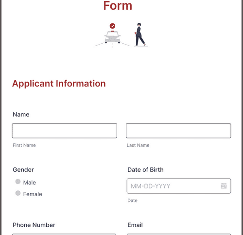 Transport Associate Application Form Template | Jotform