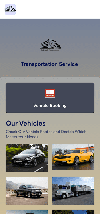 Transportation Service App Template | Jotform