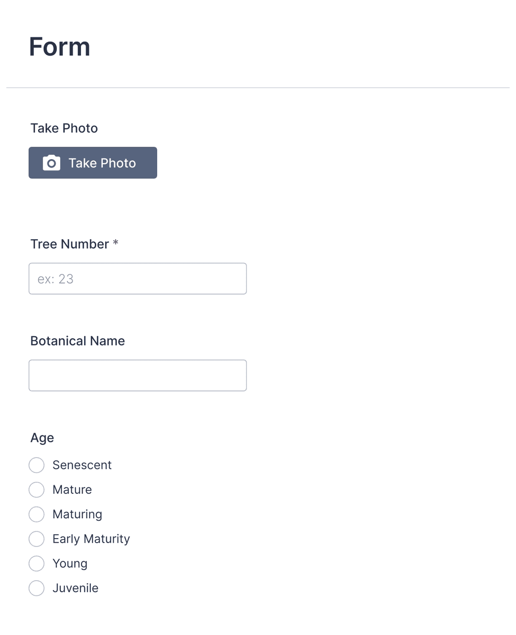 Tree Audit Form Template | Jotform