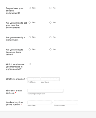Truck Driver Recruiting Template Form Template | Jotform