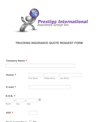Truck Quote Form Long Form Template | Jotform
