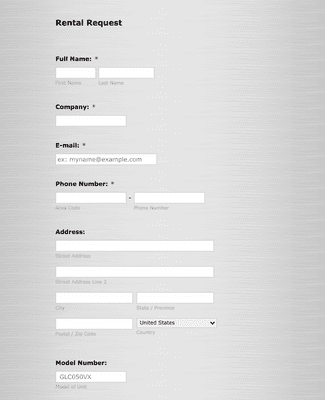 Truck Rental Request Form Template | Jotform