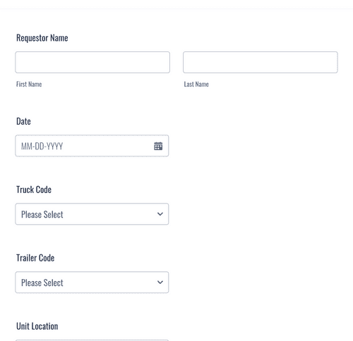 Truck Trailer Repair Request Form Template | Jotform