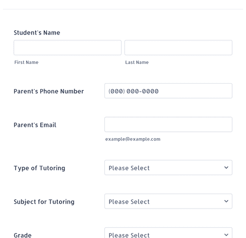 Tutor Appointment Form Template | Jotform