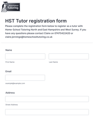 Tutor Registration Form Template | Jotform