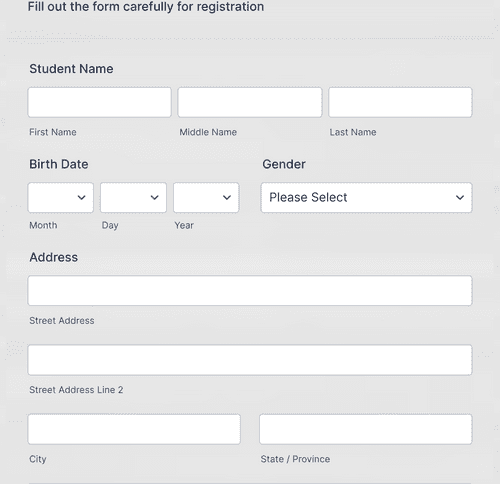 Tutoring Registration Form Template | Jotform