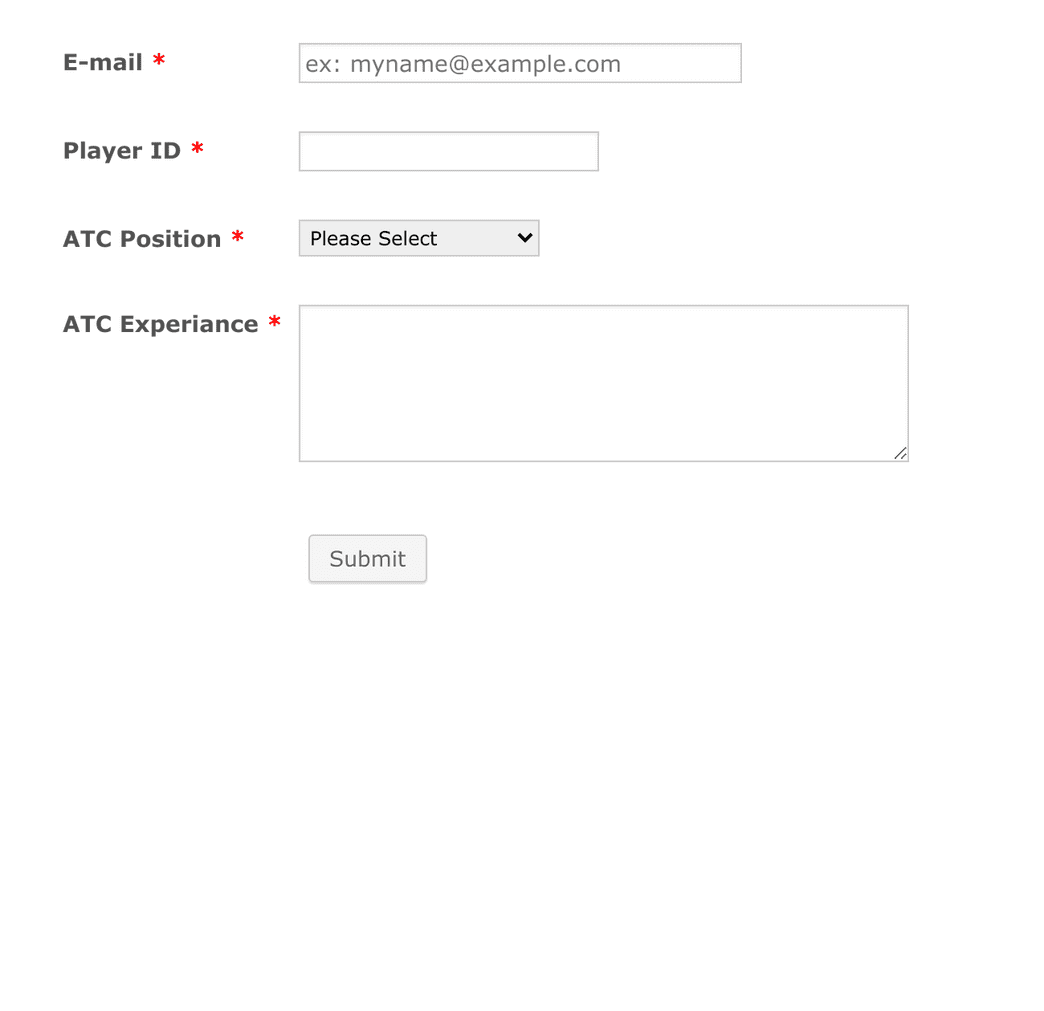 Air Traffic Control Form Template | Jotform