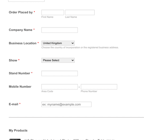 Furniture Order Form Template | Jotform