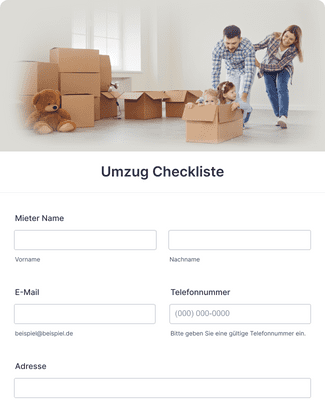 Checklisten-Formulare - Formular Vorlagen | Jotform