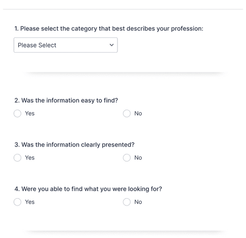 User Experience Survey Form Template | Jotform