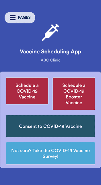 Vaccine Scheduling App Template | Jotform