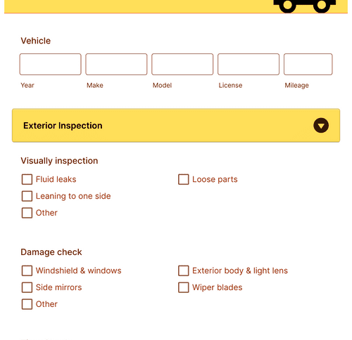 Van Safety Checklist Form Template | Jotform