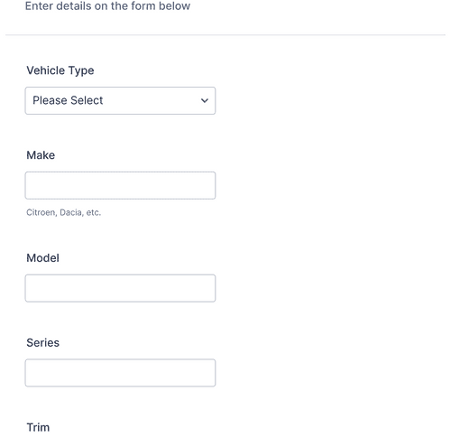 Vehicle Database Form Template | Jotform