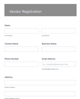 Seller Registration for booths Form Template | Jotform
