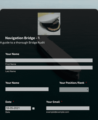 Vessel Navigation Bridge Check Form Template | Jotform