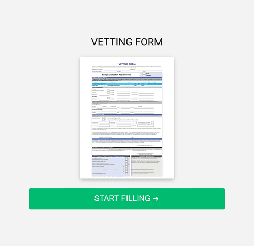 VETTING Form Template | Jotform