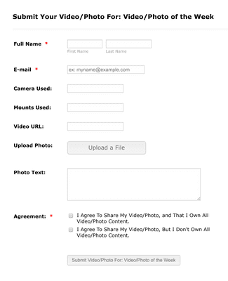 Video and Photo Submission Form Template | Jotform