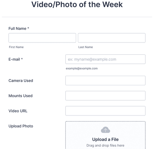 Video and Photo Submission Form Template | Jotform
