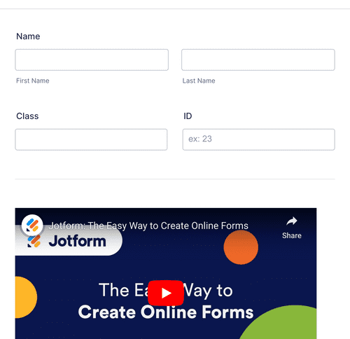 Video Quiz Form Template | Jotform