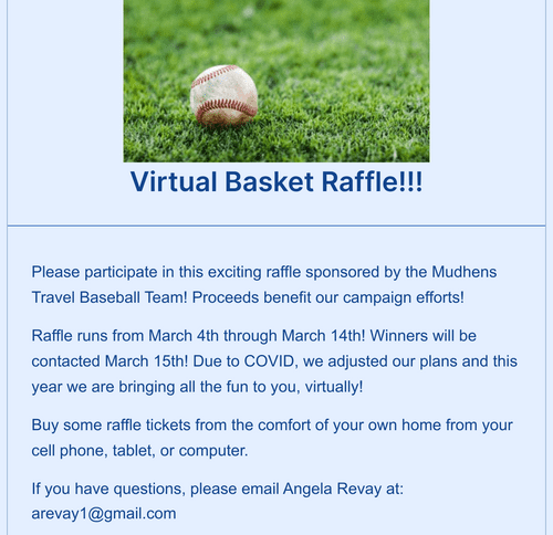 Virtual Basket Raffle Form Template | Jotform