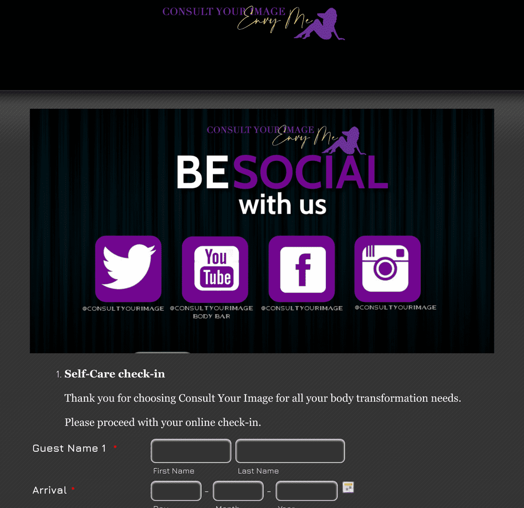 Virtual Check-in Form Template | Jotform