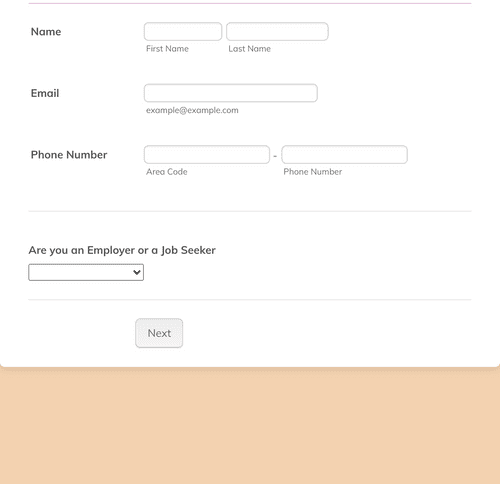Virtual Job Fair Employer Registration Form Template | Jotform