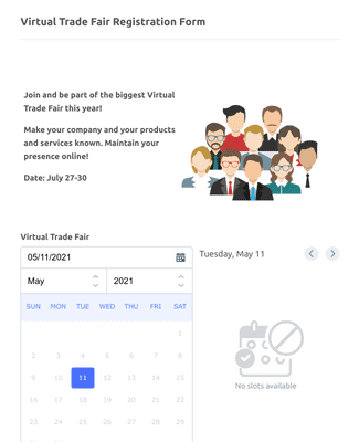 Virtual Trade Fair Registration Form Template | Jotform